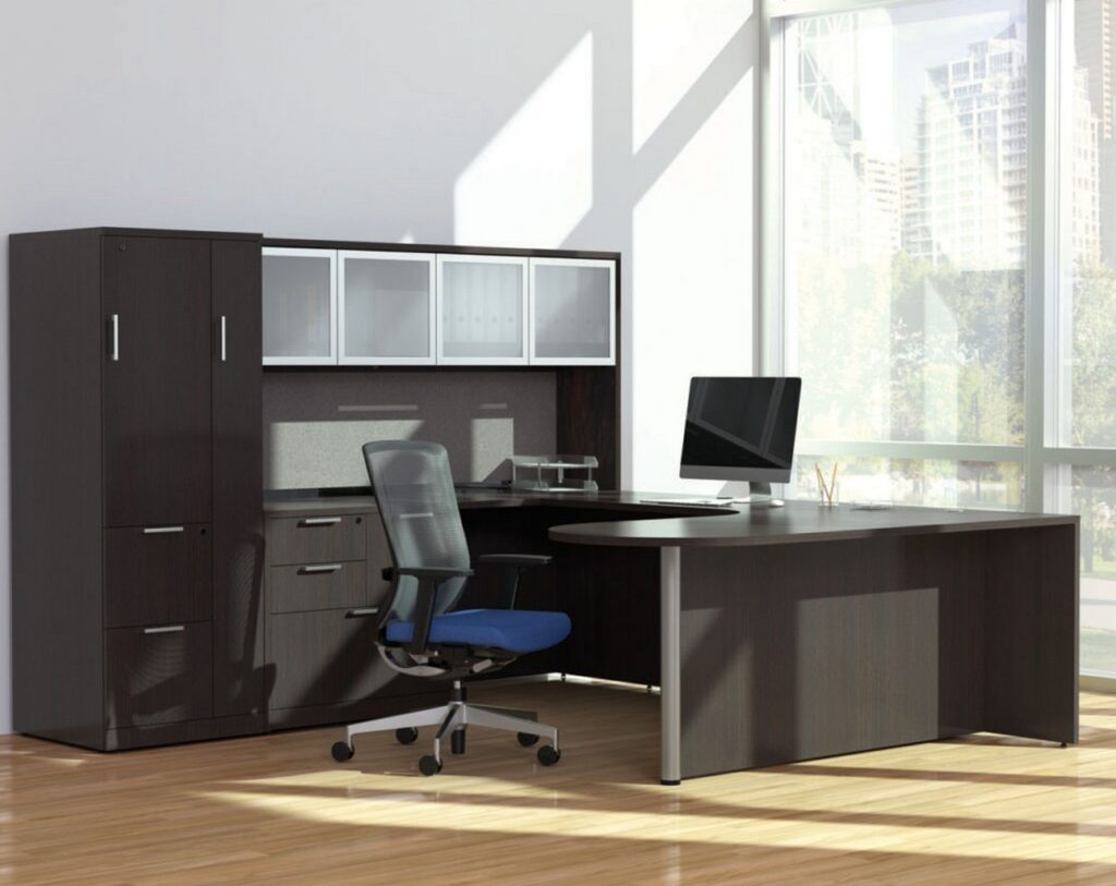 Corner Shaped Workstation - 8-CC - e3 Office Furniture